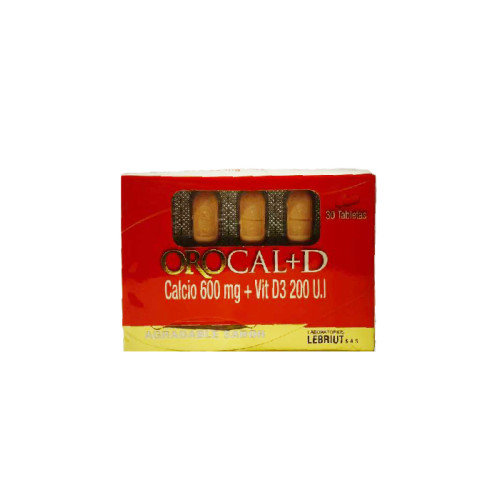 OROCAL D CAJA X 30 TABLETAS MASTICABLES