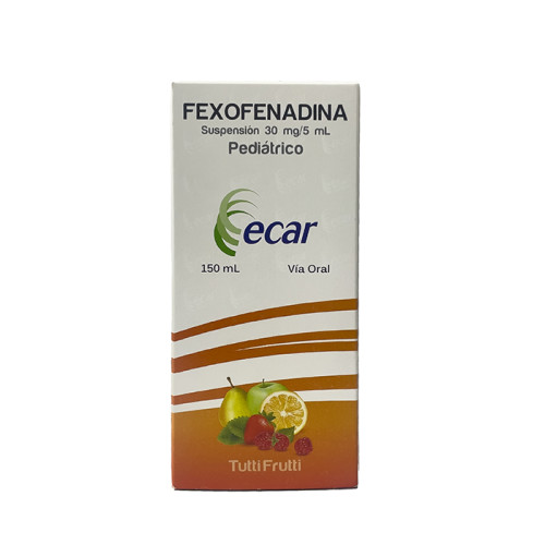 FEXOFENADINA 30MG/5ML JARABE FRASCO X 150 ML ECAR